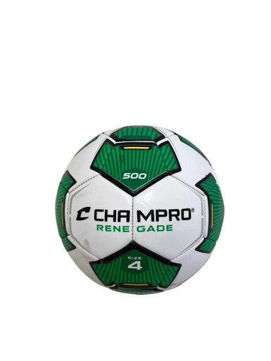 Used Champro Renegade #4 Soccer Ball White And Green 11692-s000151600 ...