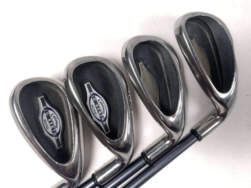 Callaway Big Bertha 2002 Iron Set 7-9+GW RCH 65i Ladies Graphite Womens ...