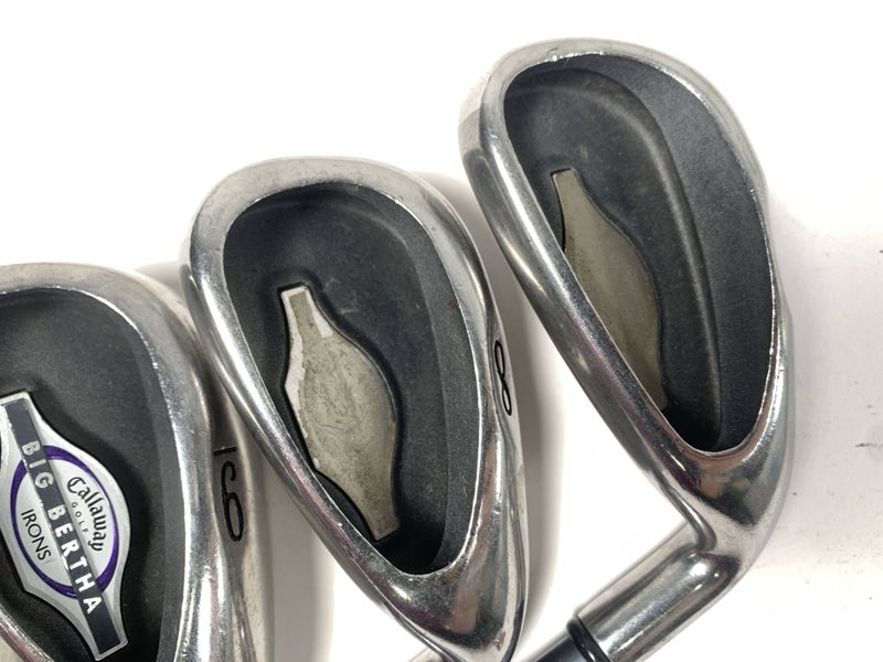 Callaway Big Bertha 2002 Iron Set 7-9+GW RCH 65i Ladies Graphite Womens ...