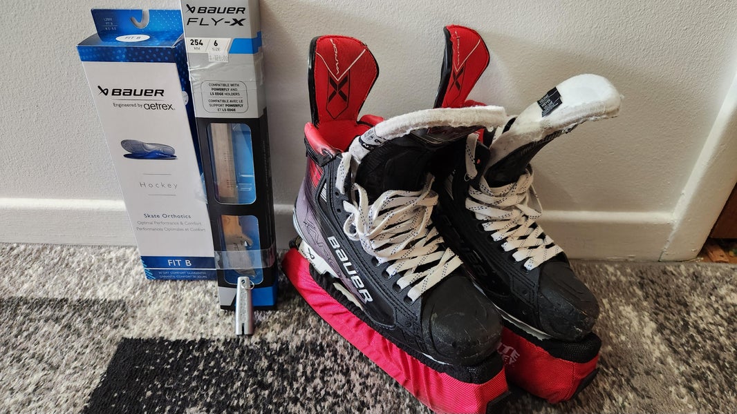 Bauer Vapor X5 Pro Hockey Skates 6 (Used) + Blades (2 Pair)/Aetrex ...
