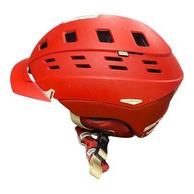 Used Smith Variant Brim Snowsport Helmet Adult Red One Size 11375 ...