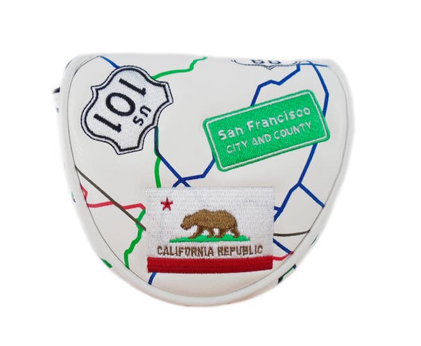NEW PRG California "Road Map" White Magnetic Golf Blade Putter ...