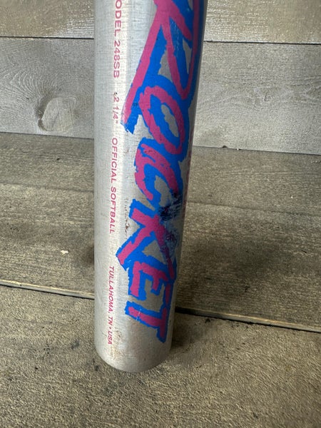 Worth Rocket Softball Bat Single Wall Official Metal 34IN. 28OZ. 2-1/4 ...