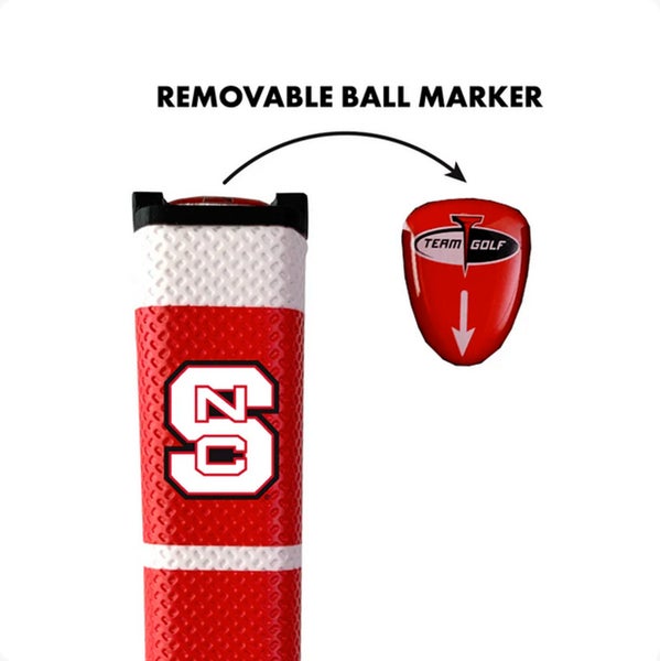 NEW Team Golf NC State Wolfpack Red/White Jumbo Putter Grip w/ Ball ...