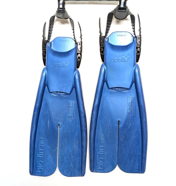 Blue Apollo Bio-Fin Pro Adjustable Scuba Diving Split Fins Small 7-8 ...